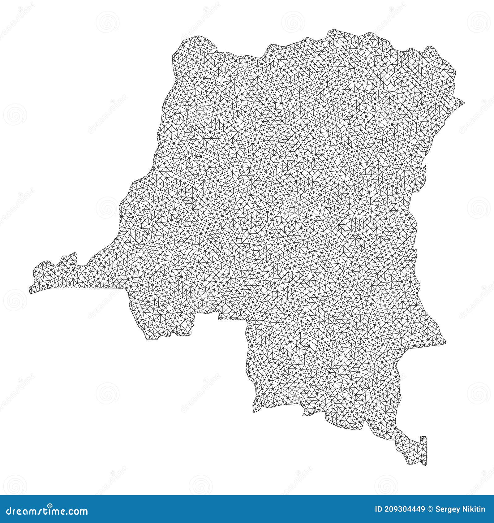 Polygonal Network Mesh High Resolution Raster Map of Democratic ... Polygonal Network Mesh High Resolution Raster Map of Democratic ...