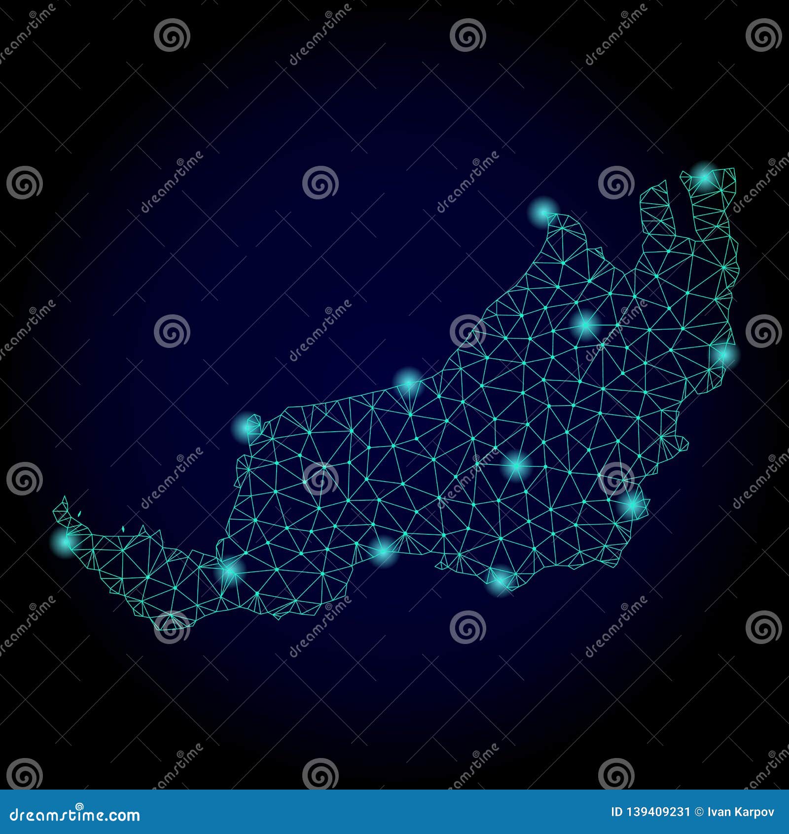 Polygonal Network Mesh Map of Malaysian Sarawak with Light Spots Stock ... Polygonal Network Mesh Map of Malaysian Sarawak with Light Spots Stock ...