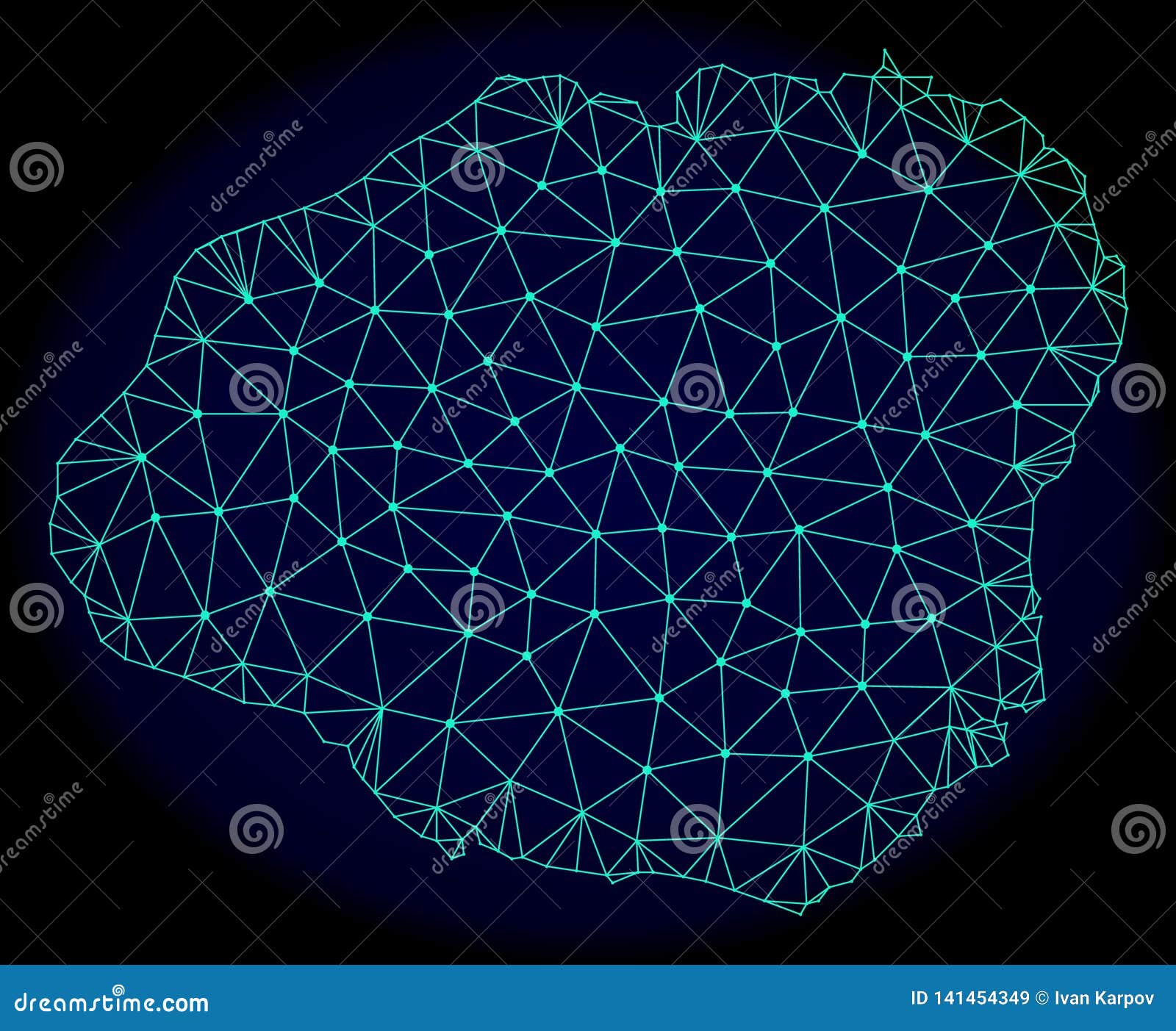 Polygonal Network Mesh Vector Abstract Map of Kauai Island Stock Vector ... Polygonal Network Mesh Vector Abstract Map of Kauai Island Stock Vector ...