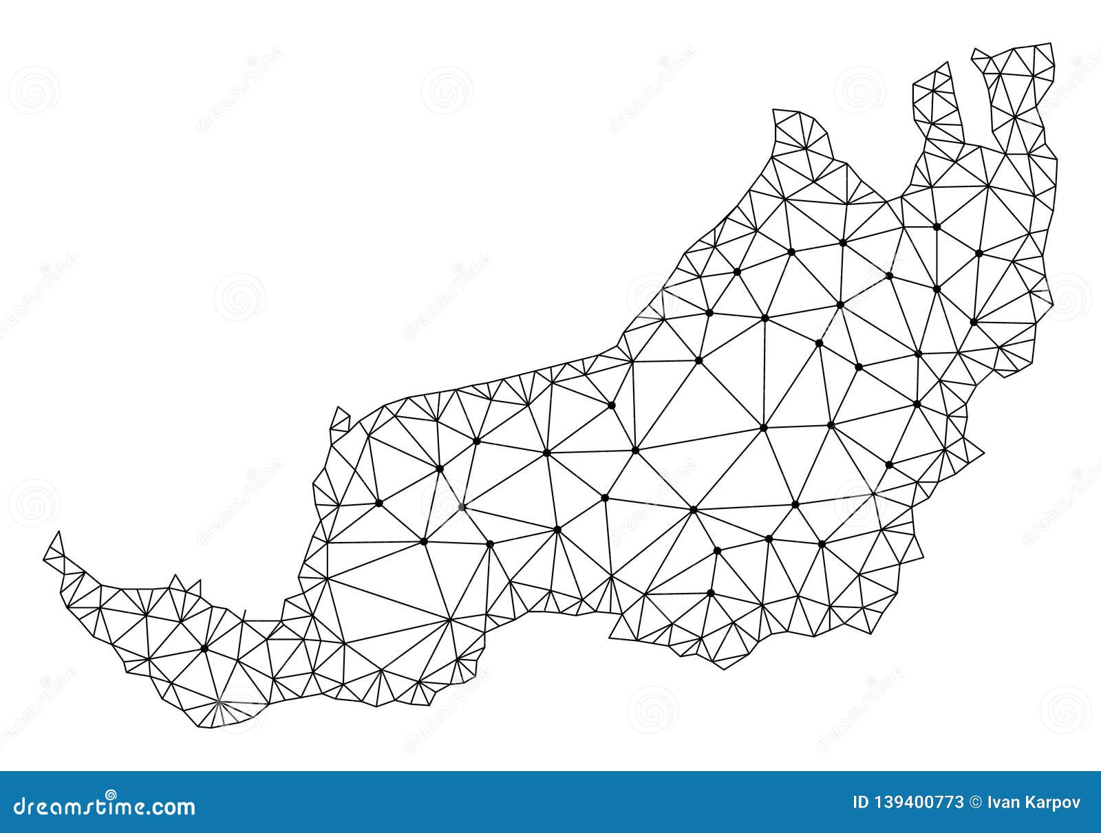 Polygonal Network Mesh Vector Map of Malaysian Sarawak Stock Vector ... Polygonal Network Mesh Vector Map of Malaysian Sarawak Stock Vector ...