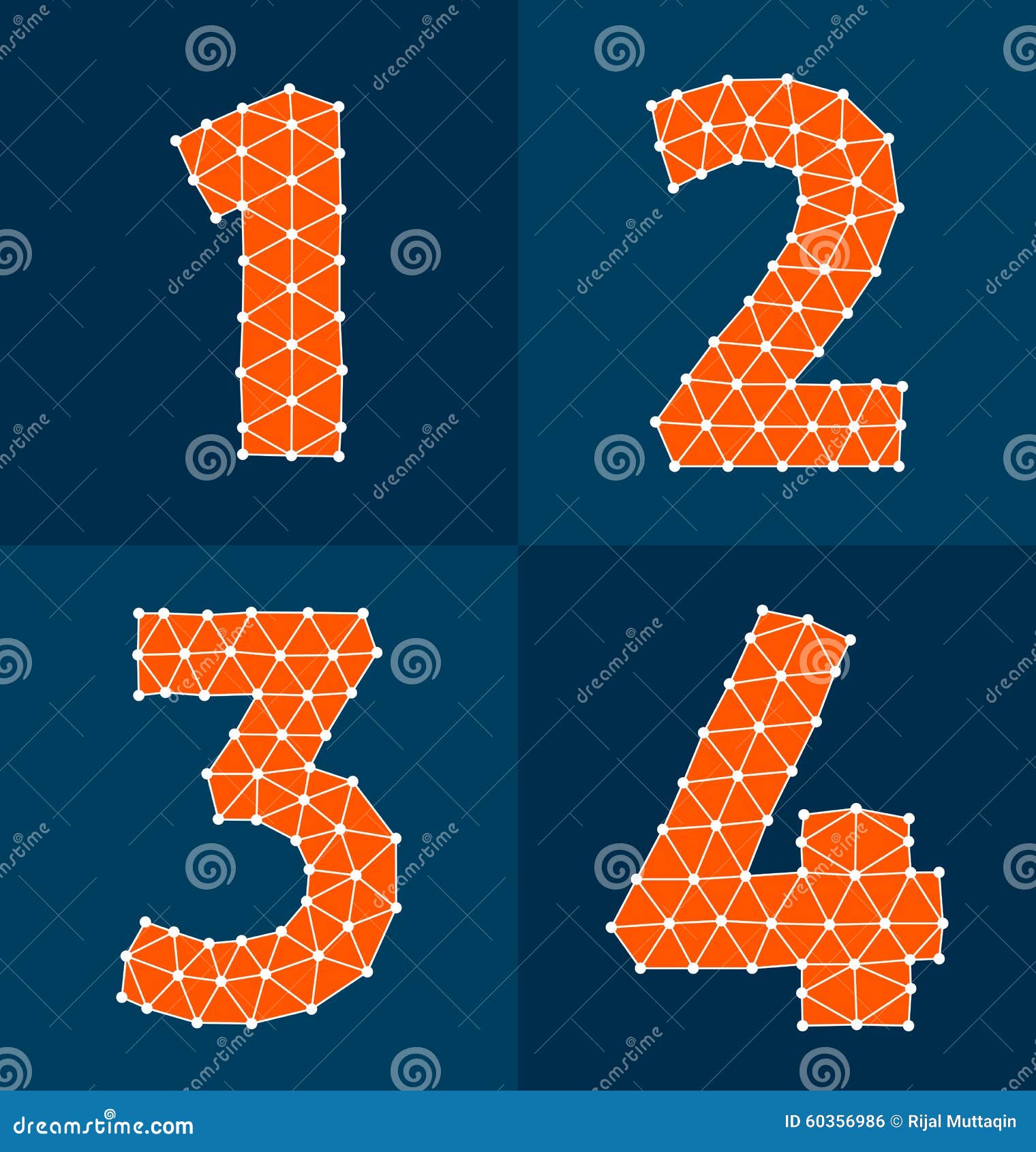 Polygonal number stock vector. Illustration of urban - 60356986