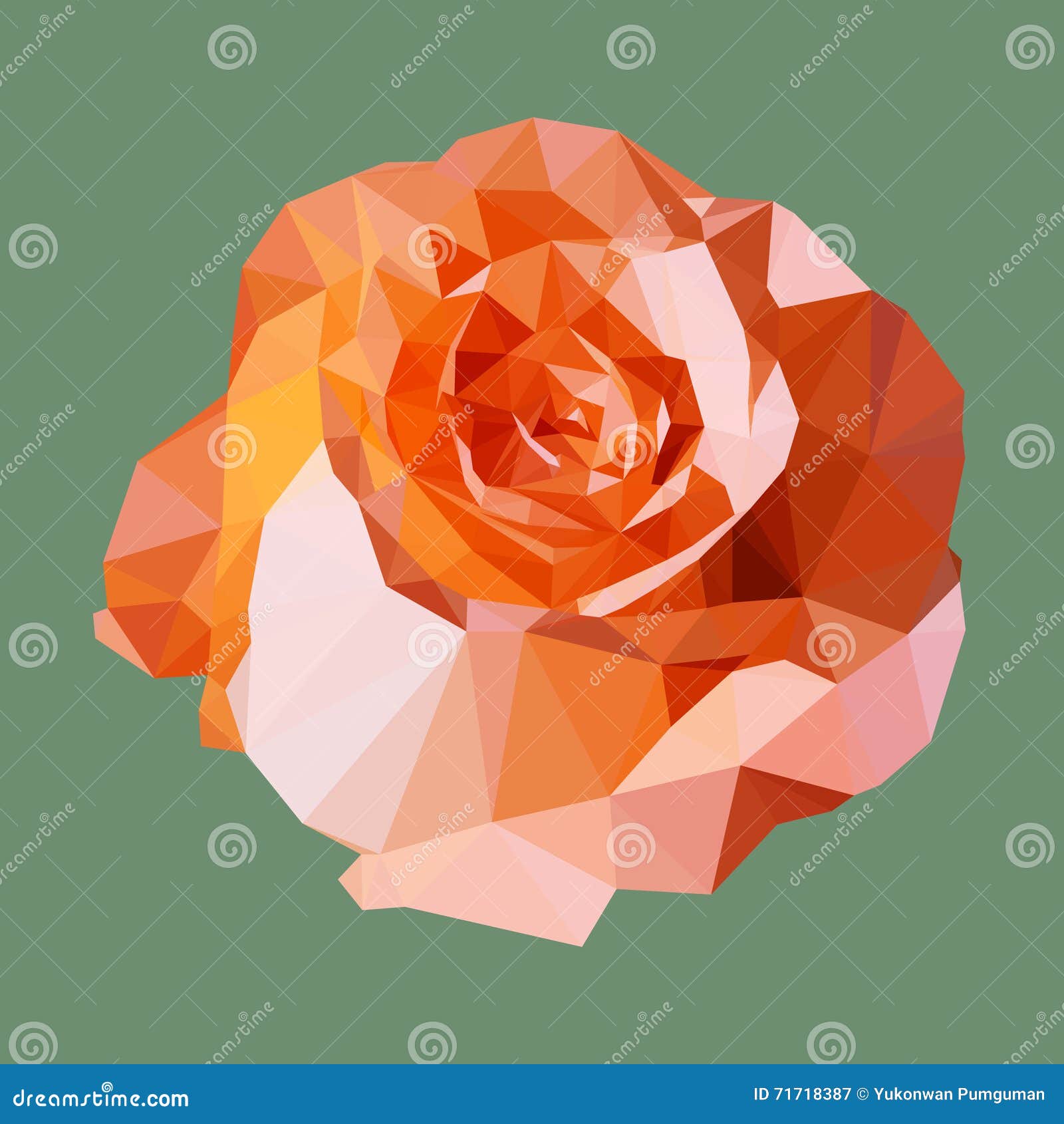 Polygonal Red And Orange Background - Low Poly Texture - Polygon ...