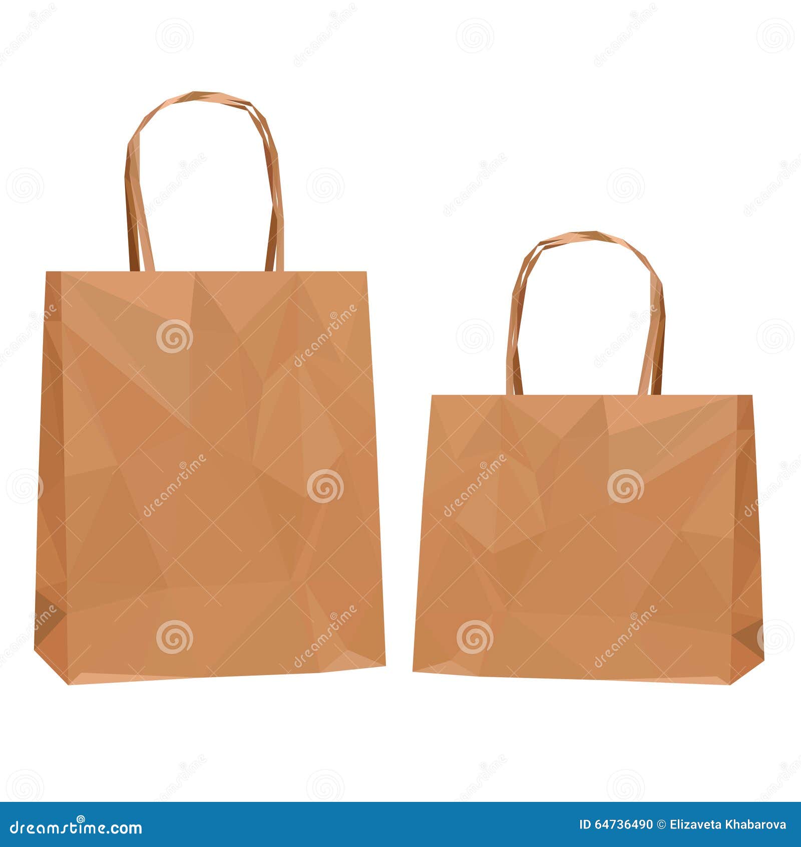 Polygonal Paper Package. Vector Illustration Stock Vector ...