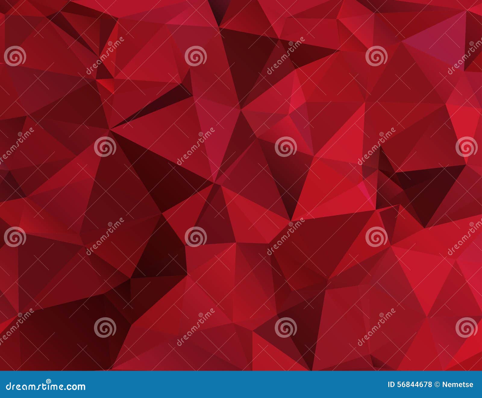 Polygonal pattern in red stock vector. Illustration of futuristic ...