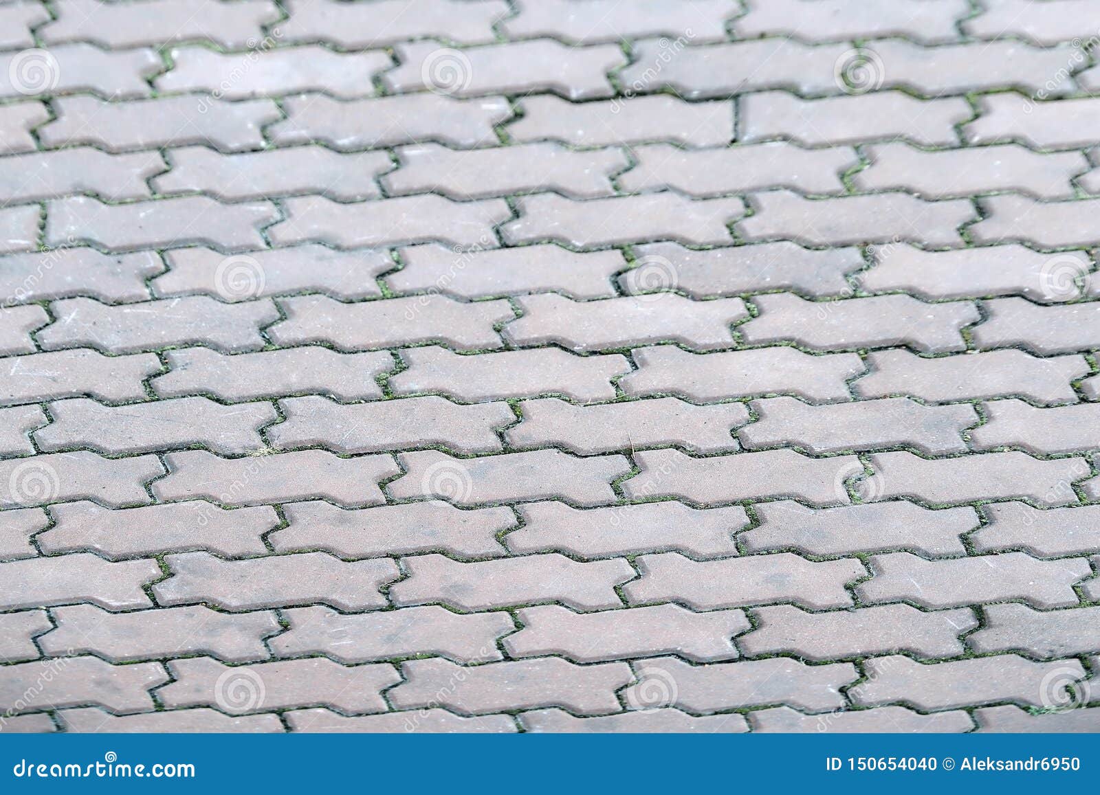 Polygonal Paving Slabs Gray Correct Configuration Background. Structure ...