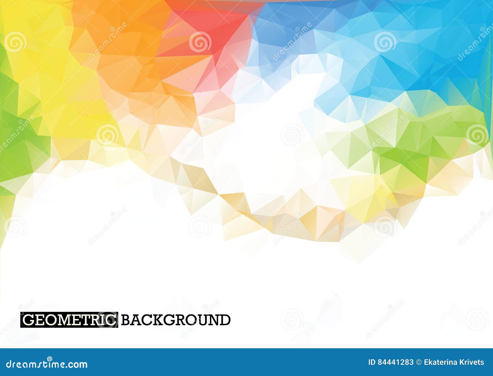 Polygonal Rainbow Background. Rainbow Colors Stock Illustration ...