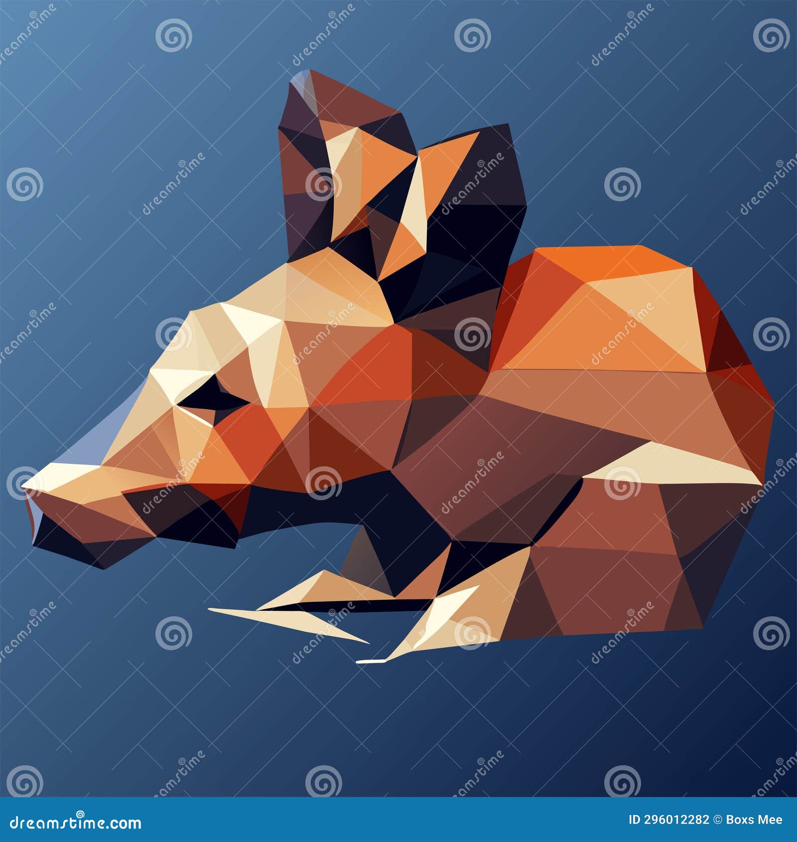 Polygonal Rat. Low Poly Style. Vector Illustration for Your Design ...