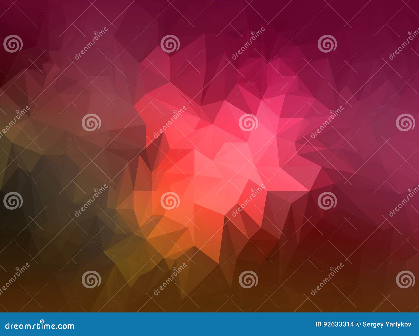 Polygonal Red And Orange Background - Low Poly Texture - Polygon ...