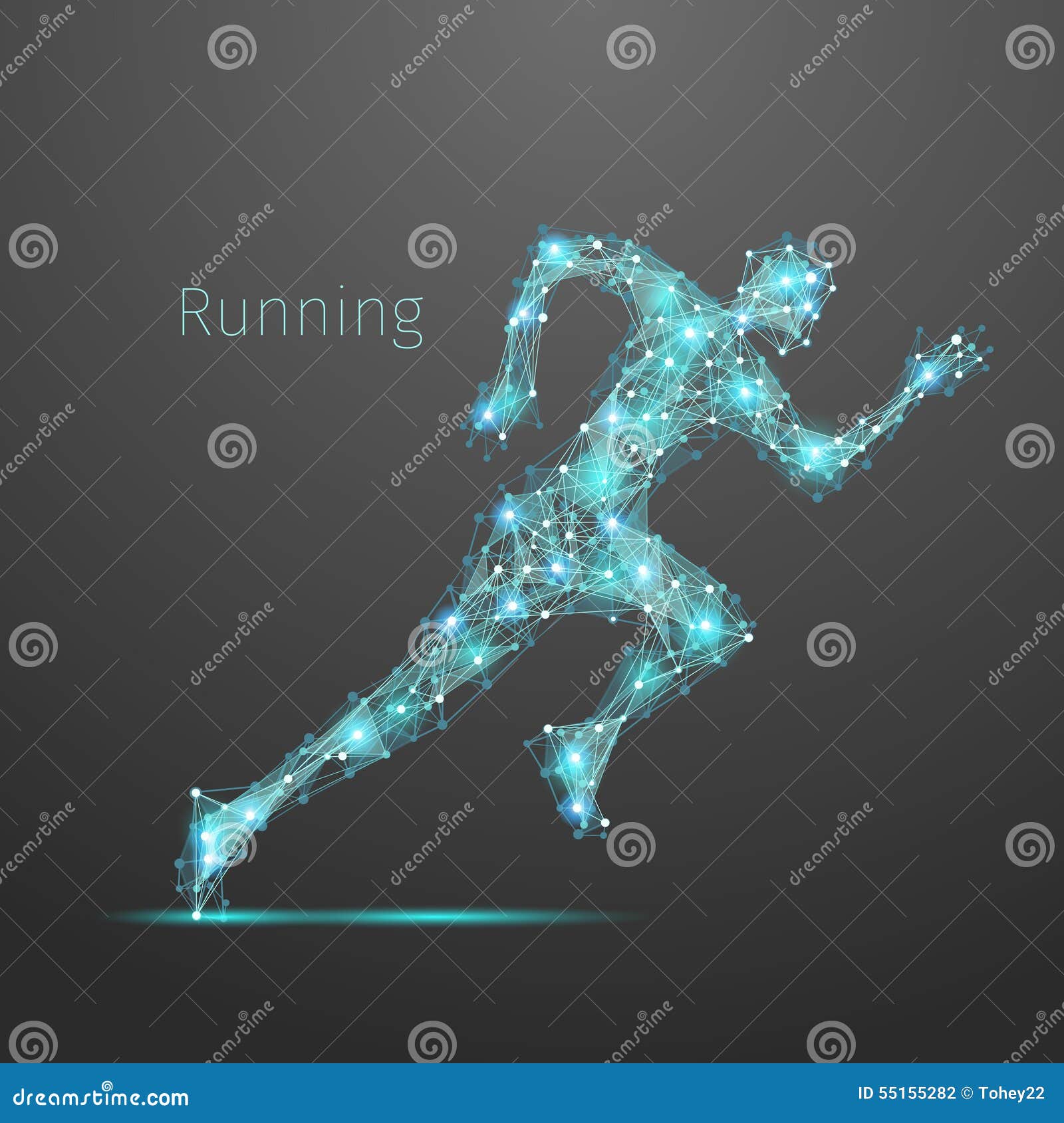 Polygonal running man stock vector. Illustration of action - 55155282 Polygonal running man stock vector. Illustration of action - 55155282