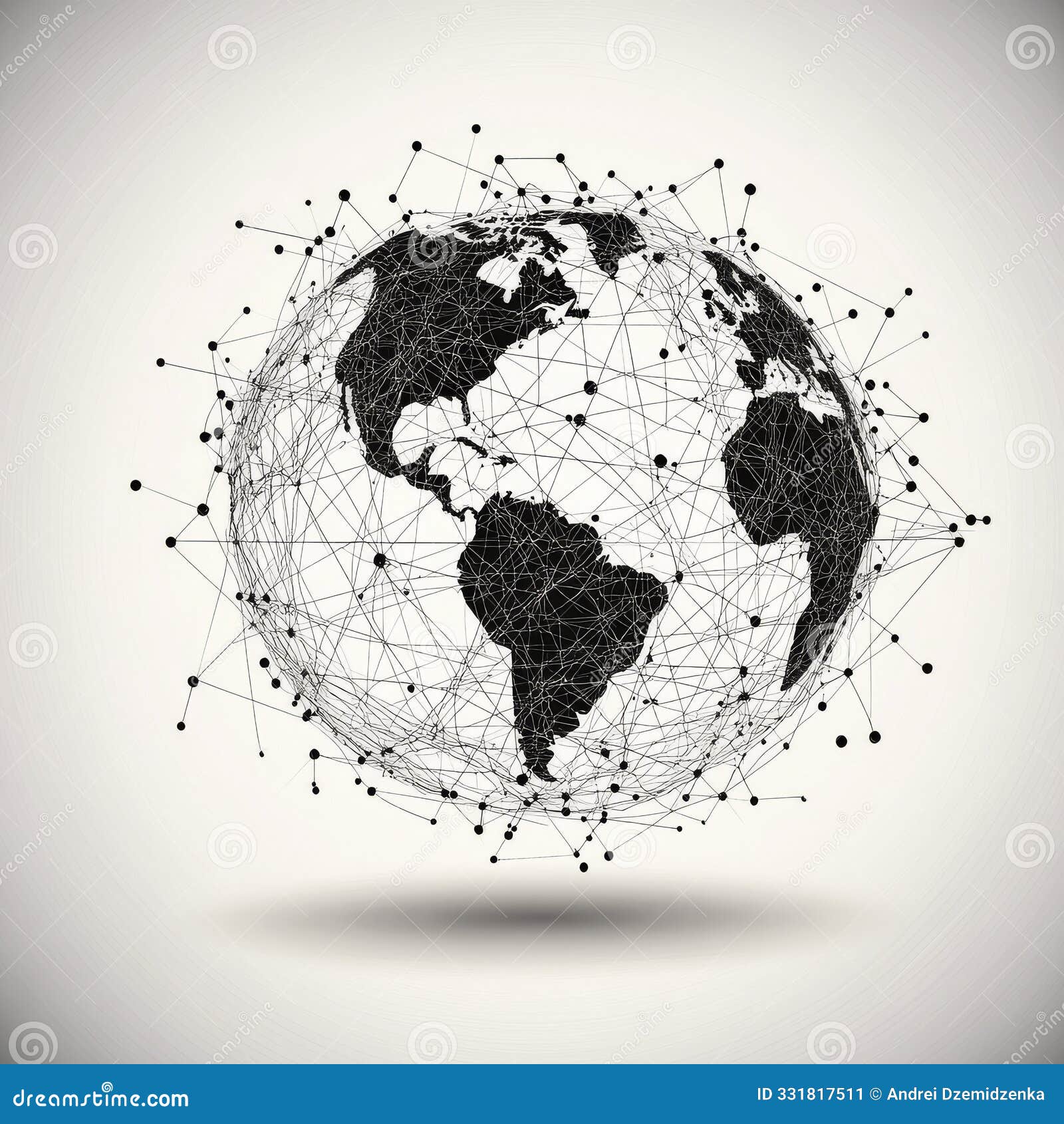 A Polygonal Space Illustration with a Low Poly Planet Earth and ...