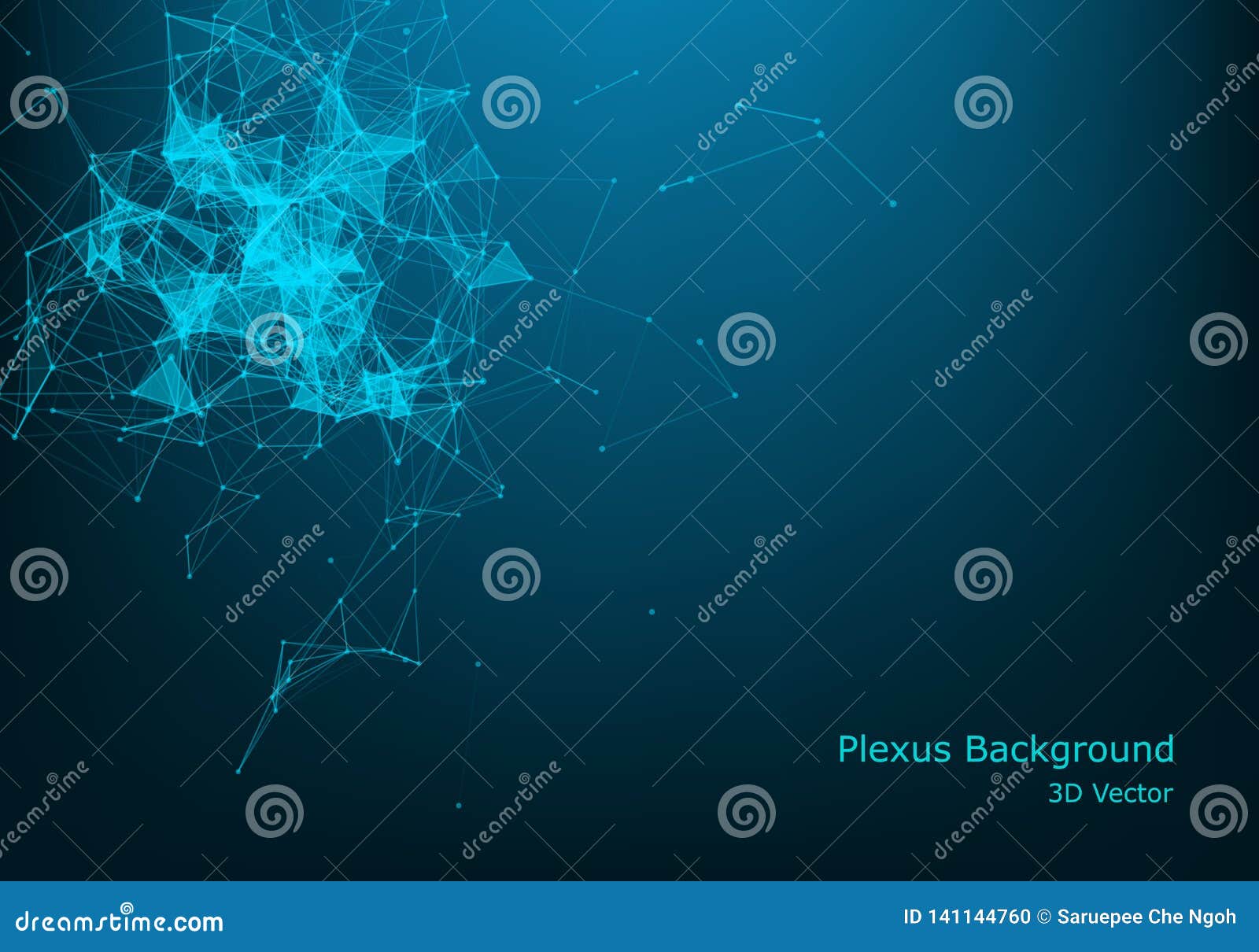 Polygonal Space Wireframe Background Communication. Global Network ...