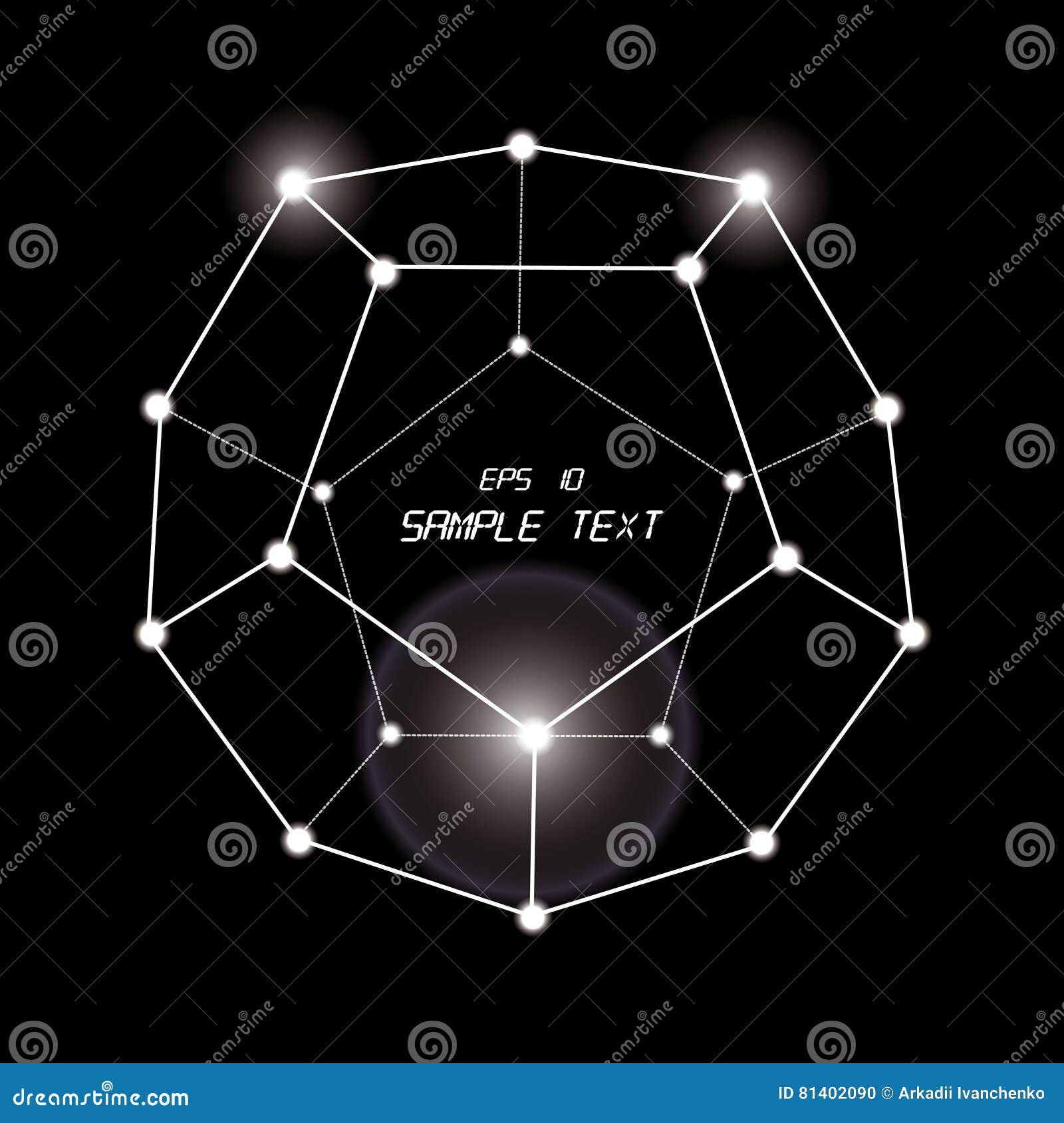 Polygonal sphere stock vector. Illustration of line, drop - 81402090