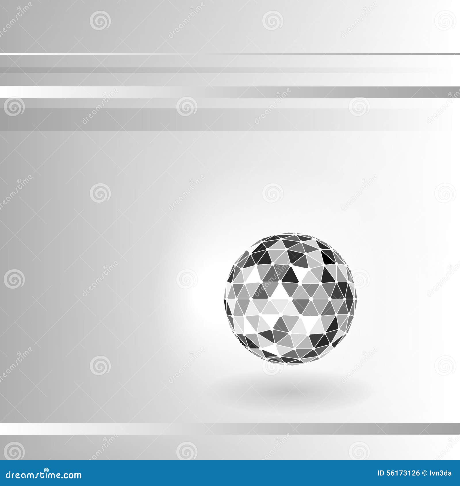 Polygonal Sphere with Shadow. Stock Vector - Illustration of globe ...