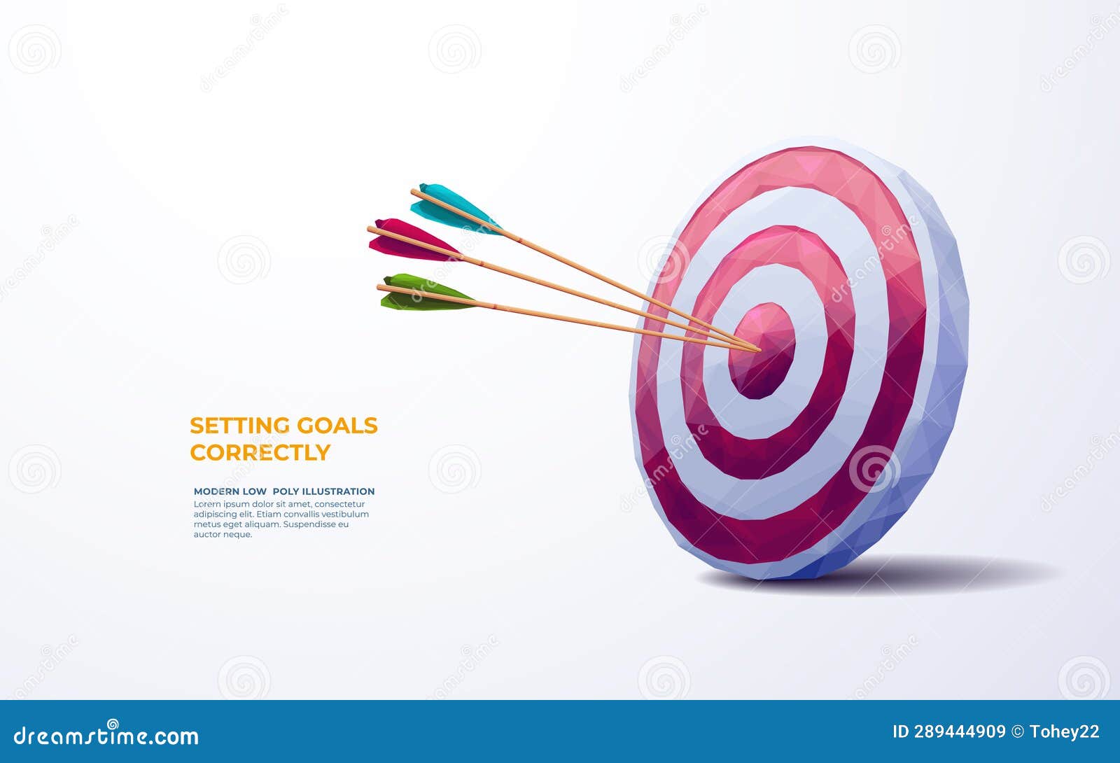 Polygonal Target with Three Arrows with Different Colors in a Center ... Polygonal Target with Three Arrows with Different Colors in a Center ...