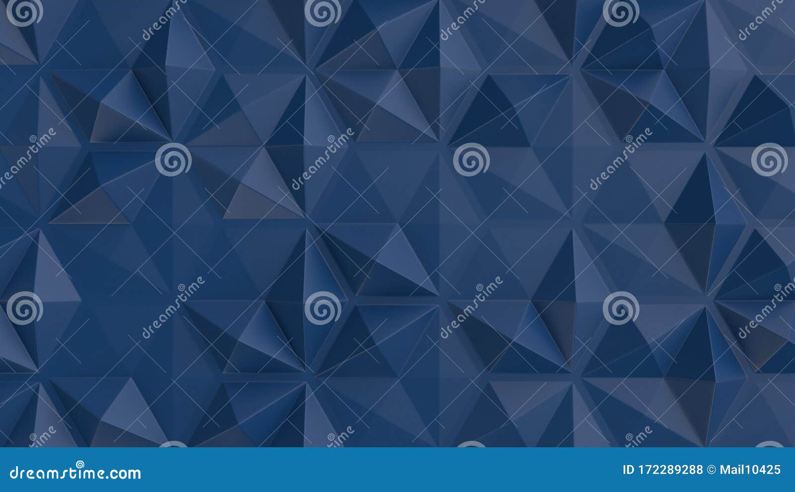 Polygonal Tiles Dark Blue Abstract 3d Background Stock Illustration ...