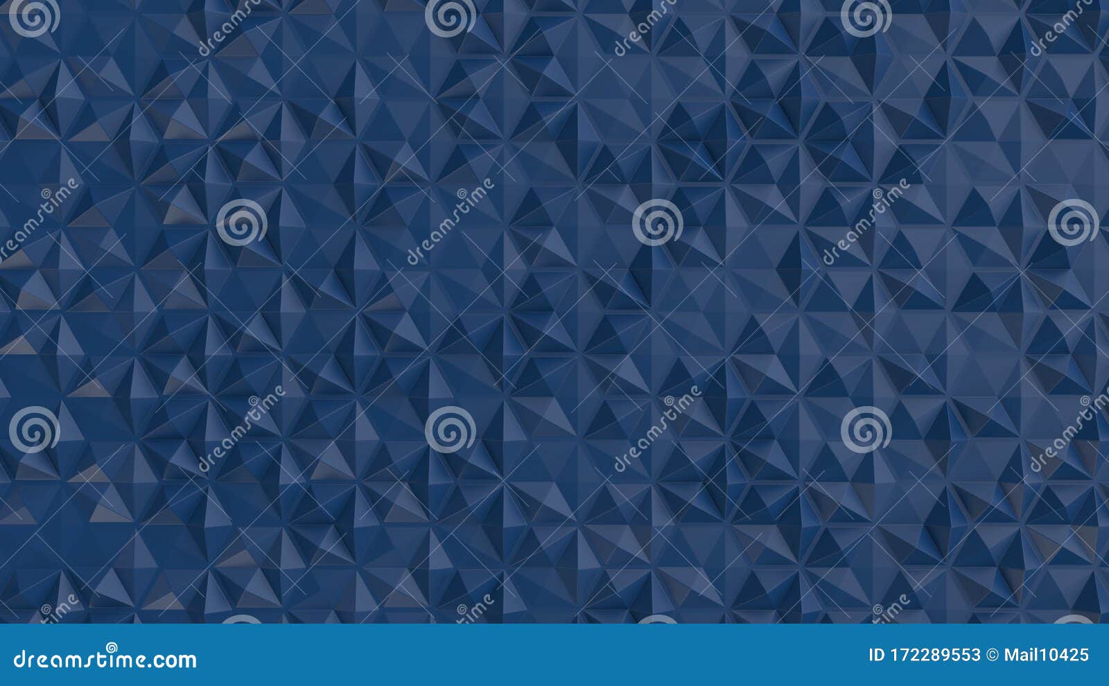 Polygonal Tiles Dark Blue Abstract 3d Background Stock Illustration ...