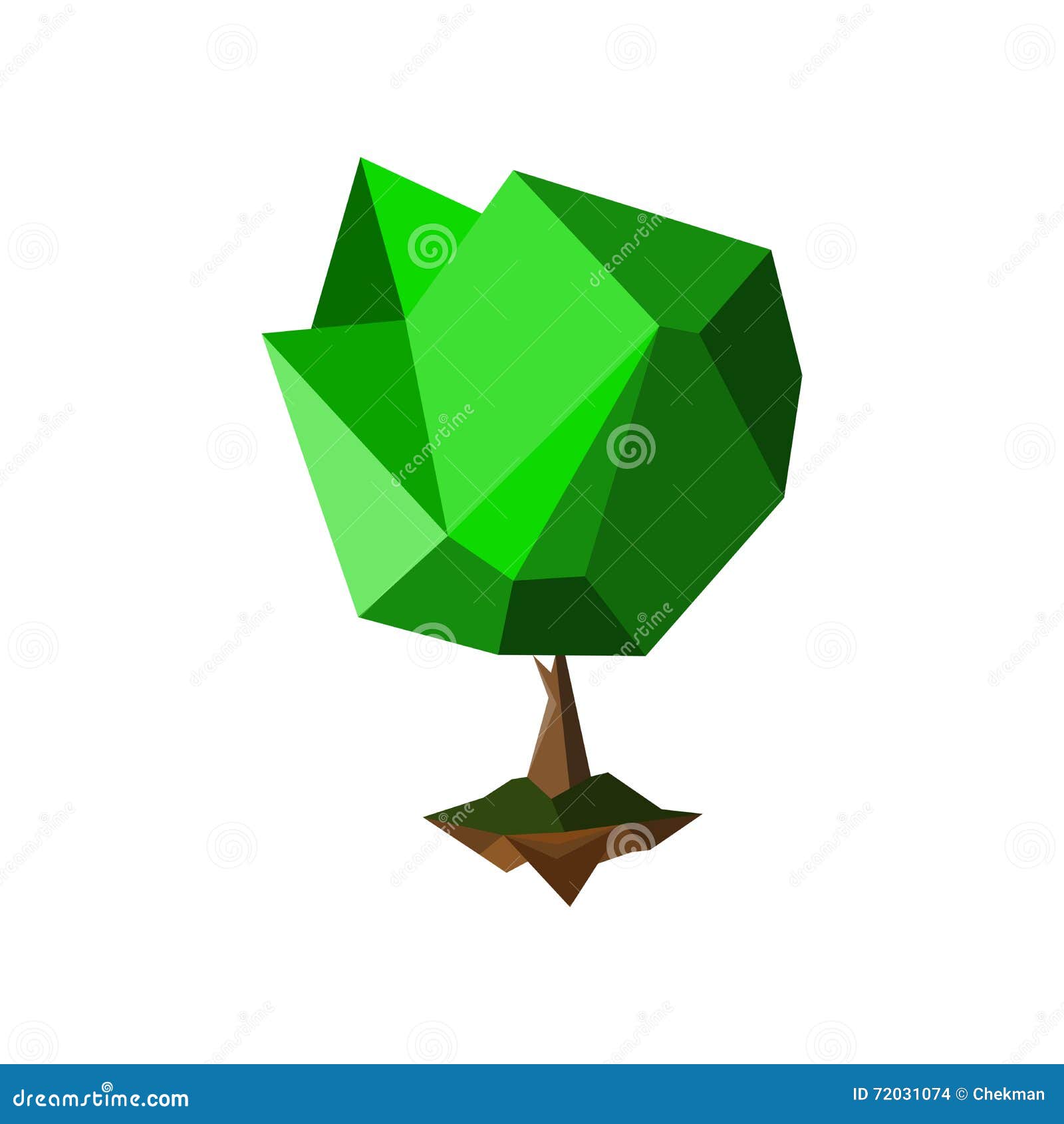 Polygonal Tree - Illustration. Stock Illustration - Illustration of ...