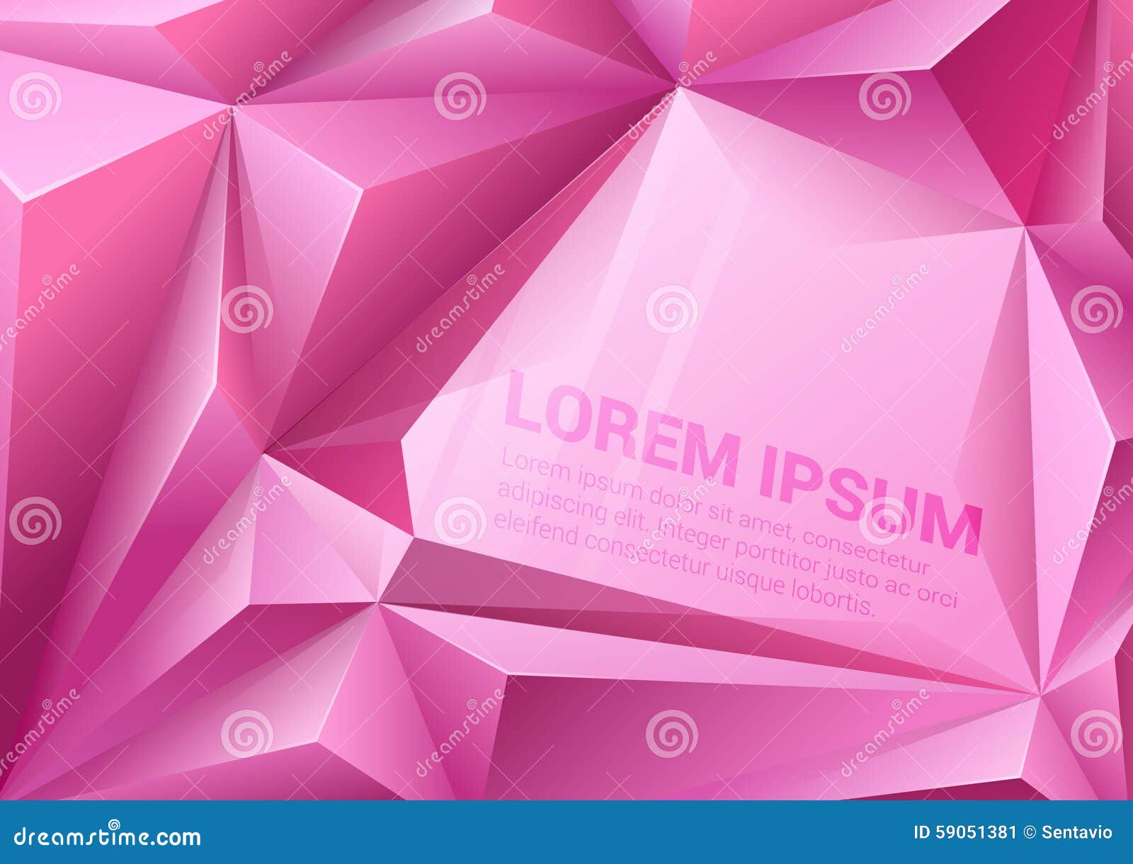 Polygonal Triangle Rose Vector Background Mockup Template Stock Vector ...