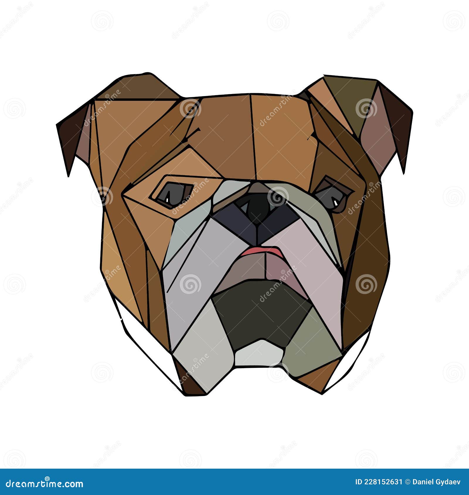 Polygonal Triangle Vector Design Dog EPS 10 Stock Vector - Illustration ...