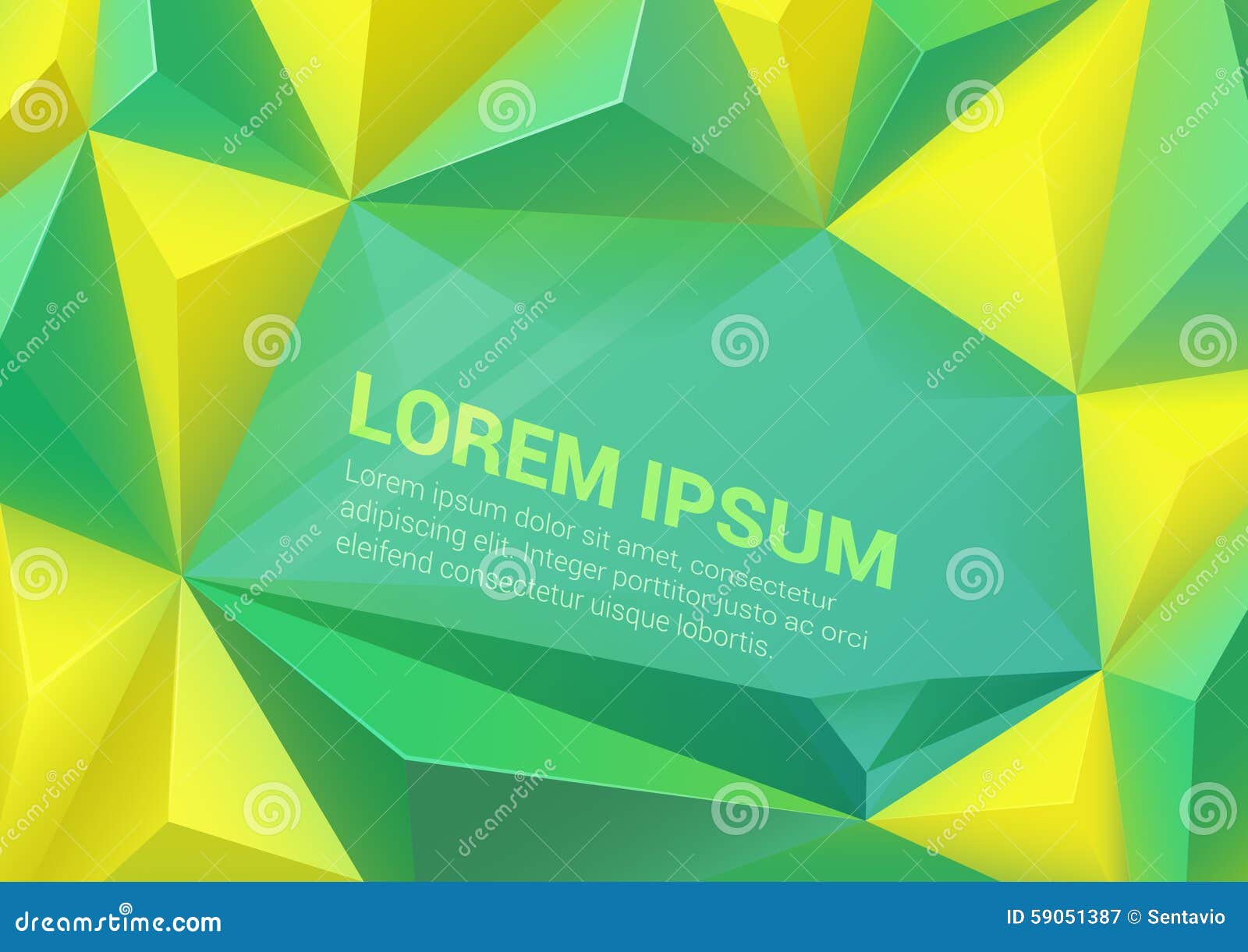 Polygonal Vector Background Mockup Template Stock Vector - Illustration ...