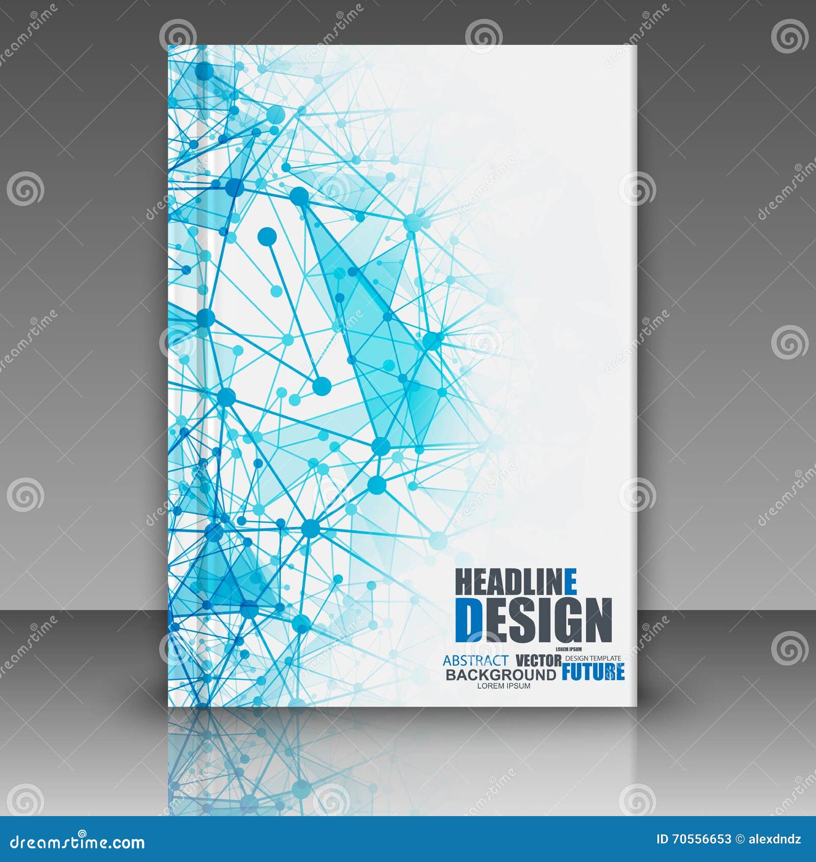 Polygonal Vector Design Template Stock Vector - Illustration of blue ...