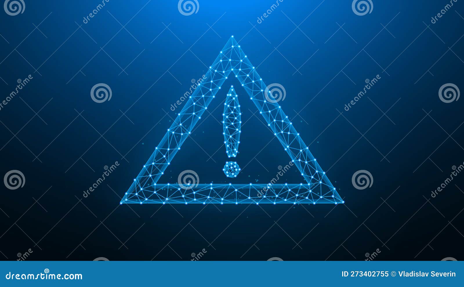 Polygonal Vector Illustration Attention or Warning Symbol Stock ...