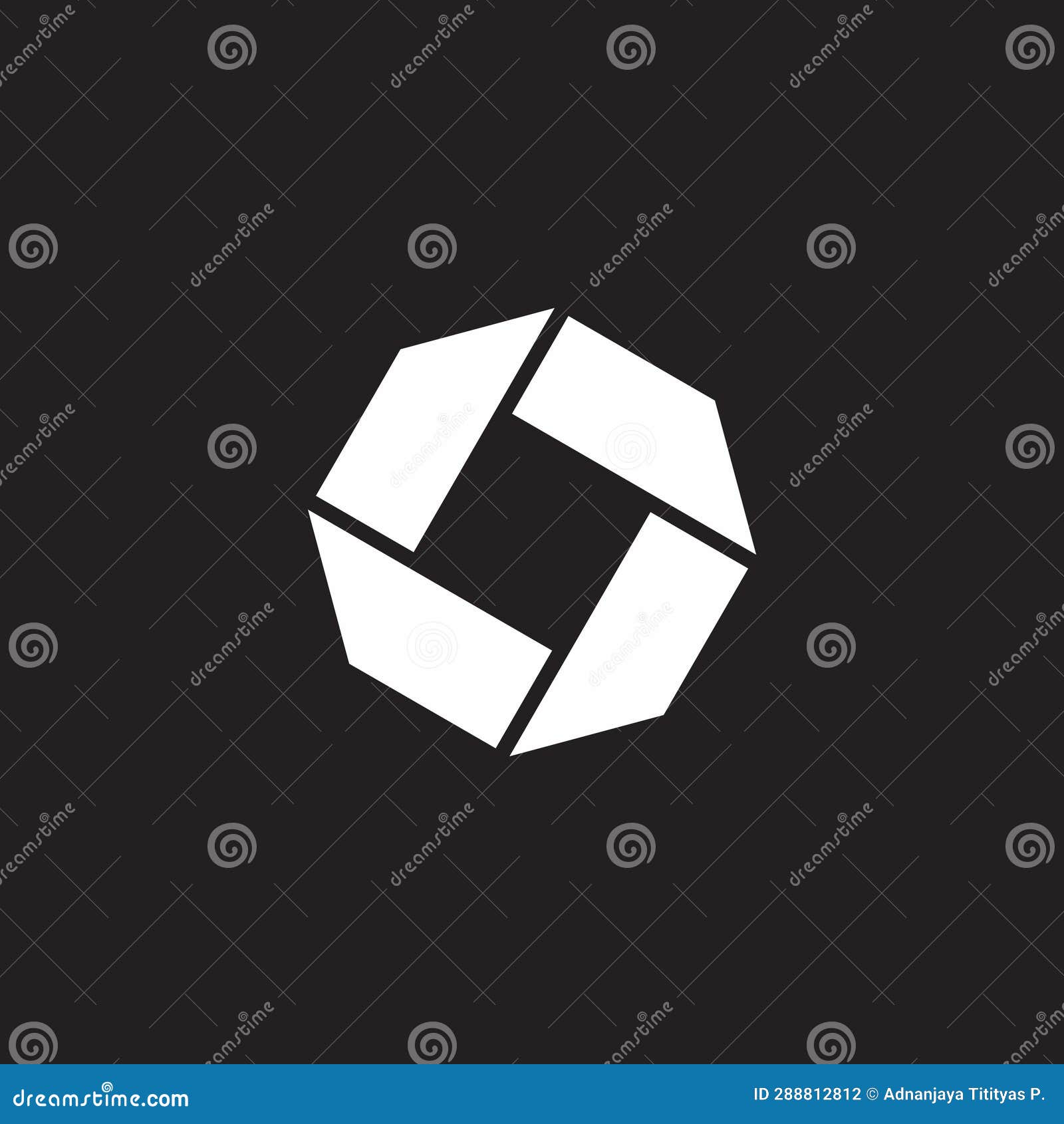 Polygonal Whine Fold Paper Abstract Logo Vector Stock Vector ...