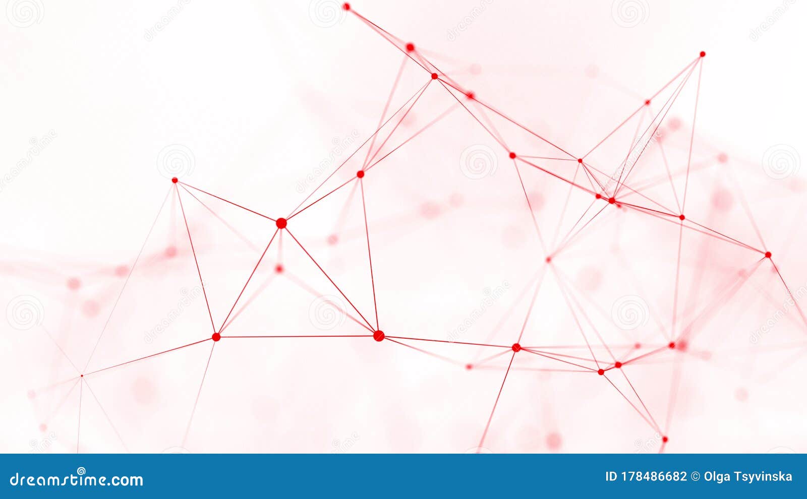 Polygonal White Background with Connecting Dots and Lines. Network Connection Structure. Plexus ...