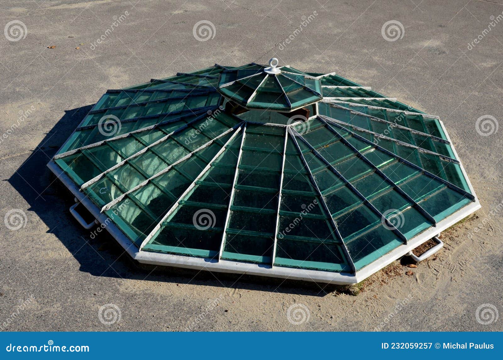 Polygonal Window at Ground Level in the Shape of a Hexagonal Pyramid ...