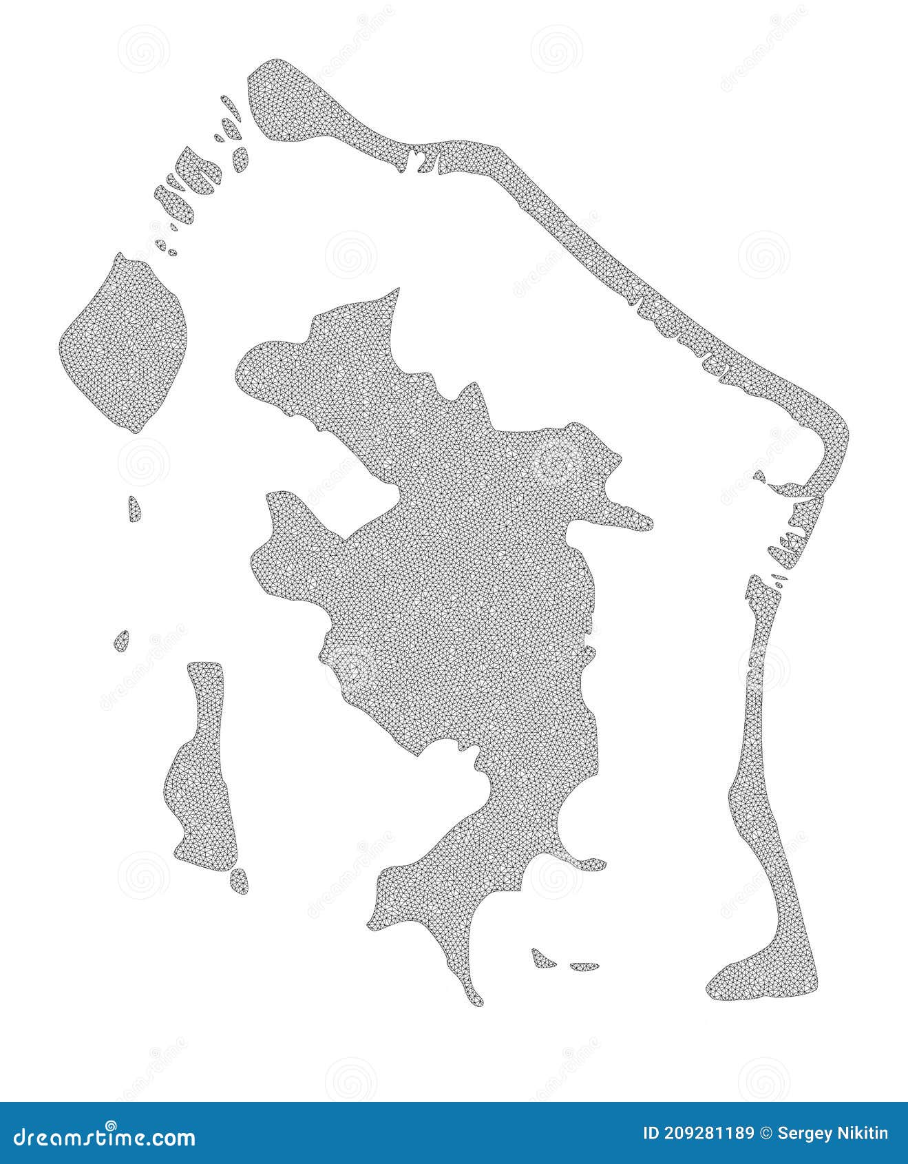 Polygonal Wire Frame Mesh High Detail Raster Map of Bora-Bora ... Polygonal Wire Frame Mesh High Detail Raster Map of Bora-Bora ...