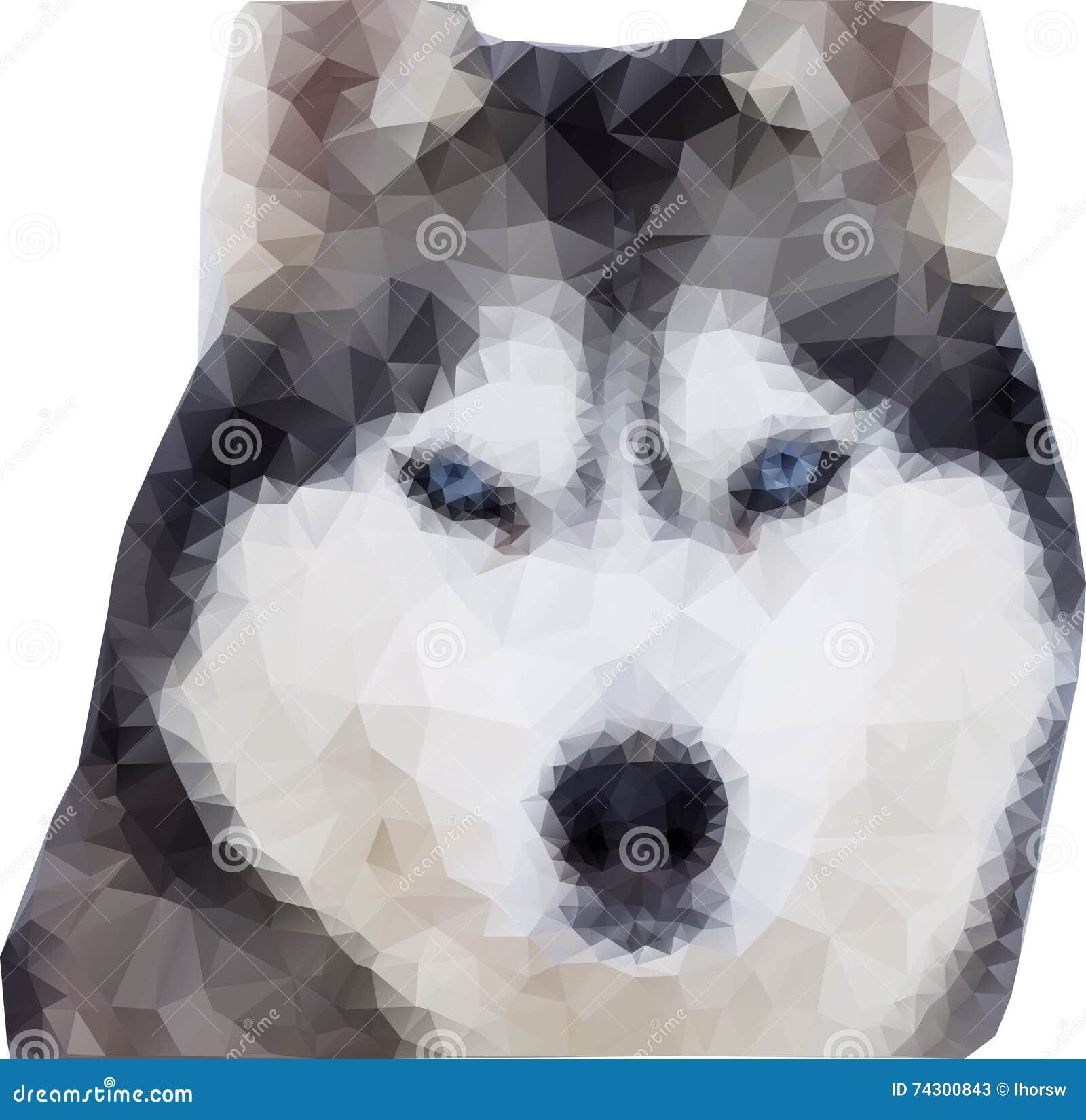 Polygonal Wolf. Polygonal Style Illustration Wolf Stock Illustration ...