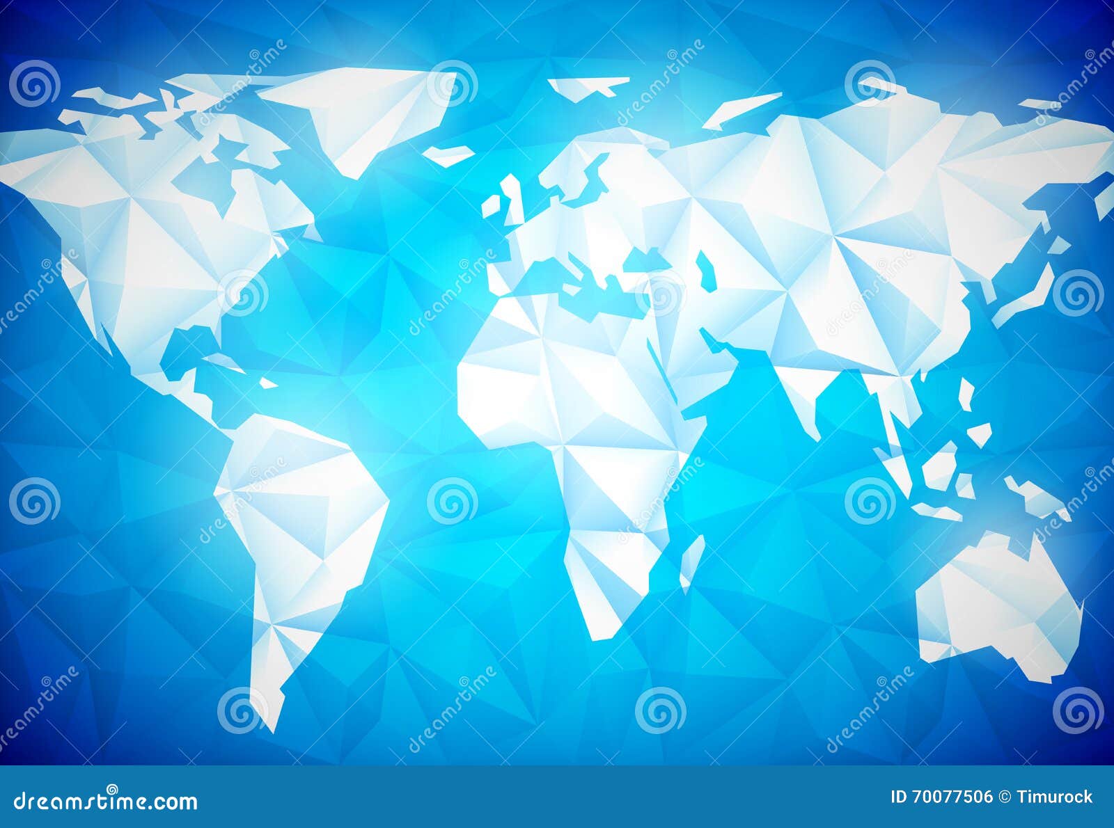 Polygonal World Map stock vector. Illustration of earth - 70077506