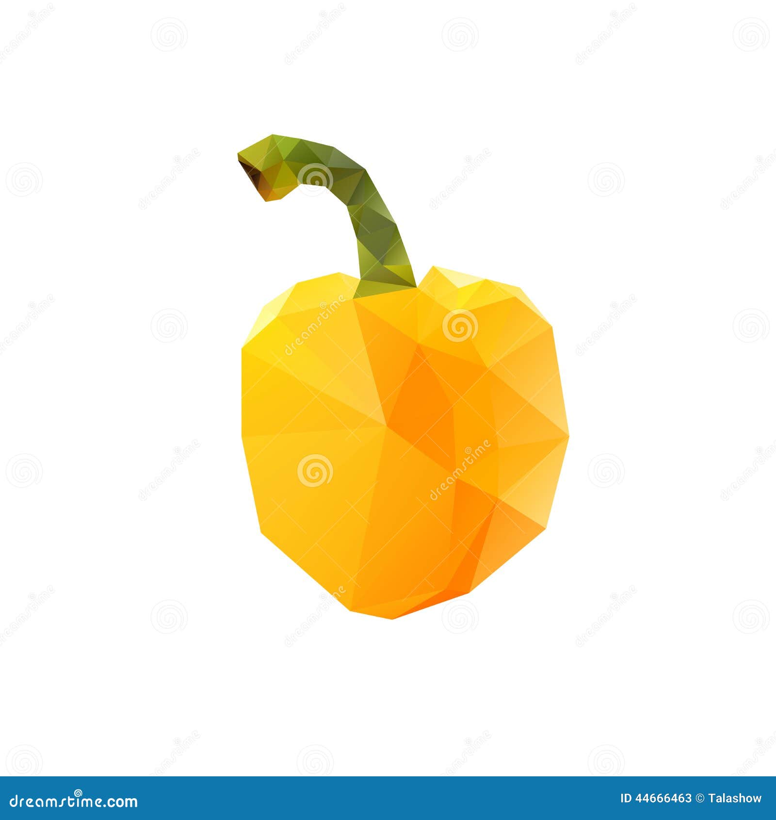 Polygonal Yellow Bell Peppers Stock Vector - Illustration of tasty ...