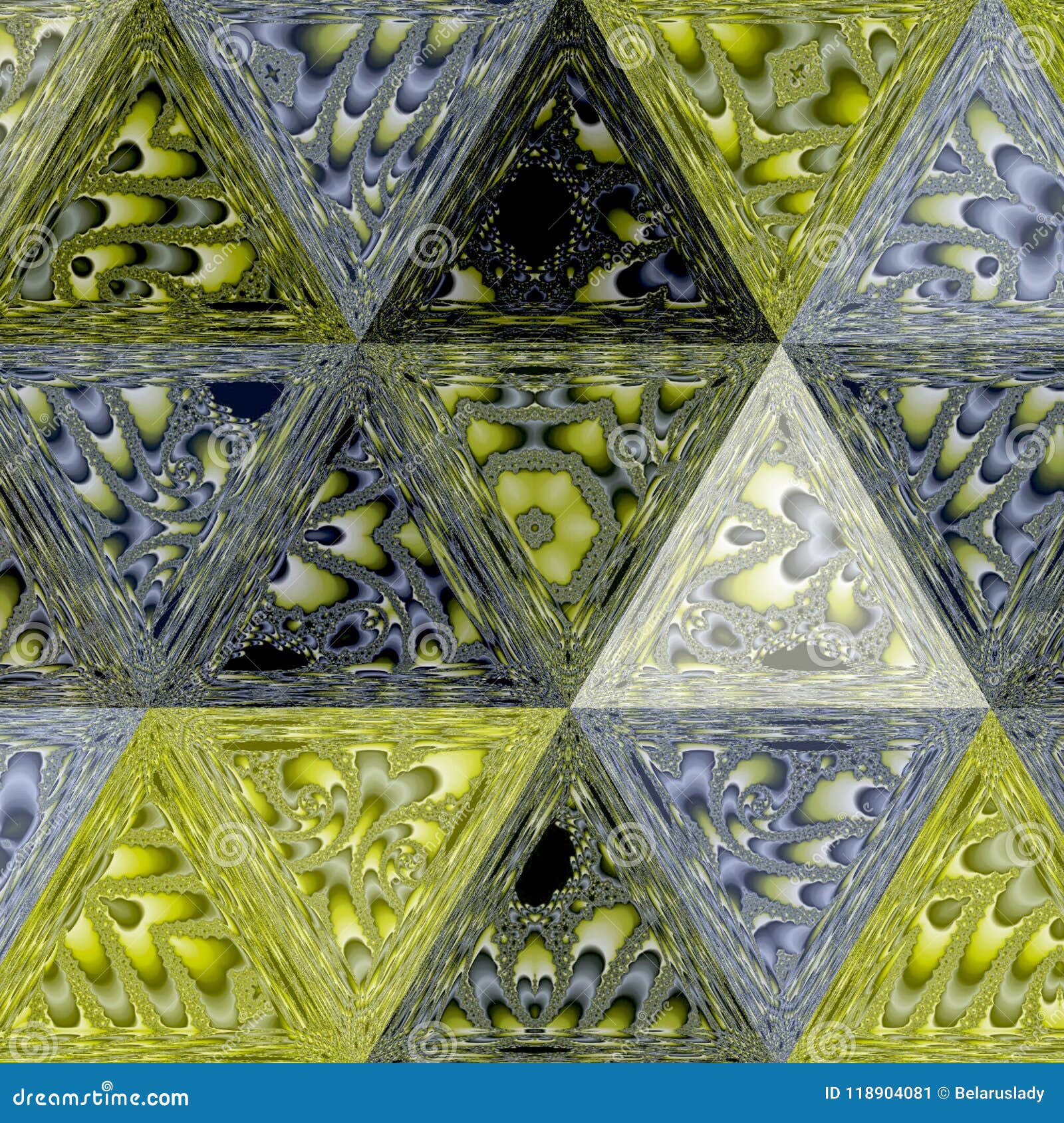 Polygonal Yellow and Grey Stylish Modern Triangle Shapes Pattern Stock ...