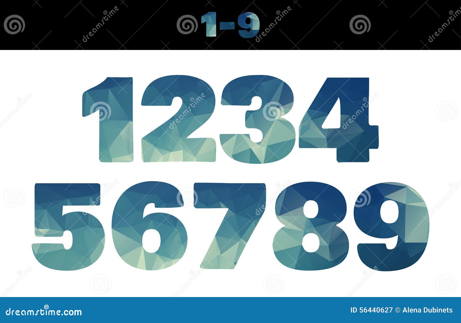 Polygonale Geometrische Zahlen Satz Design Vektor Abbildung ...