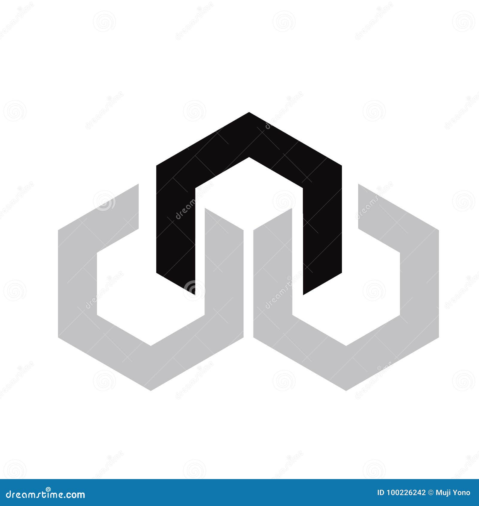 Polygonlogo stock illustrationer. Illustration av logo - 100226242