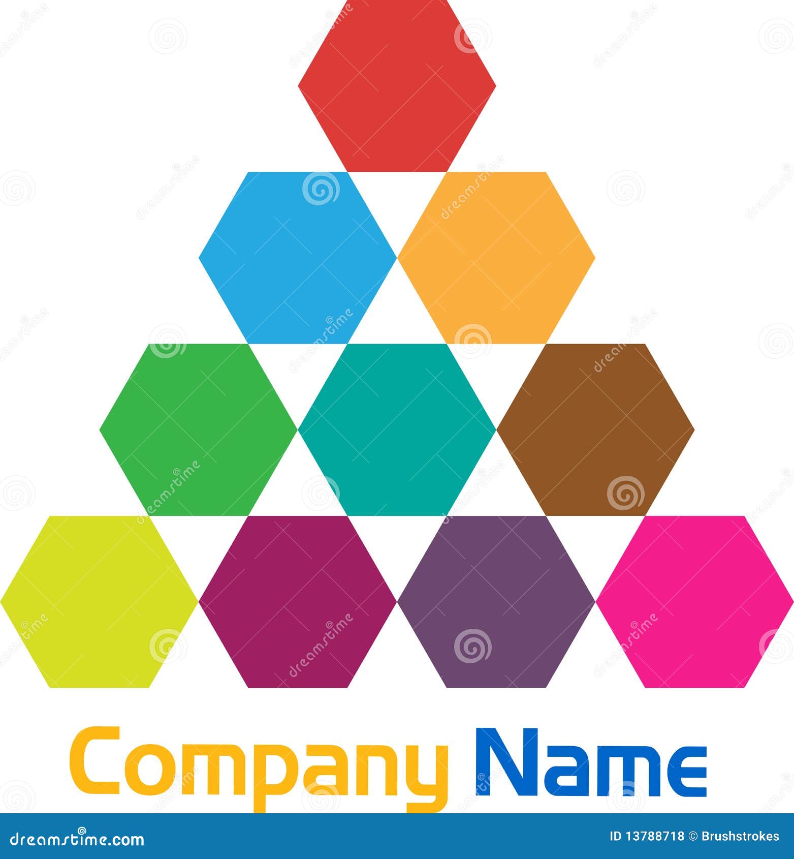 Polygons logo stock illustration. Illustration of corporate - 13788718