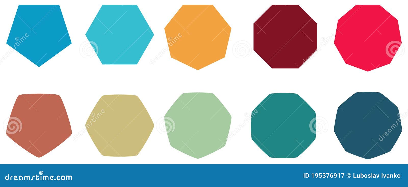 Rounded Octagon Shape Symbol, Black And White Vector Silhouette ...