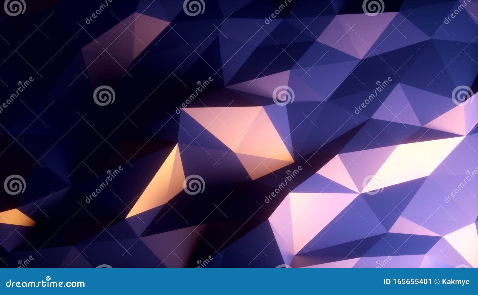 Polygons Waves Perfect Seamless Loop of Slowmotion Polygon Waves Stock ...