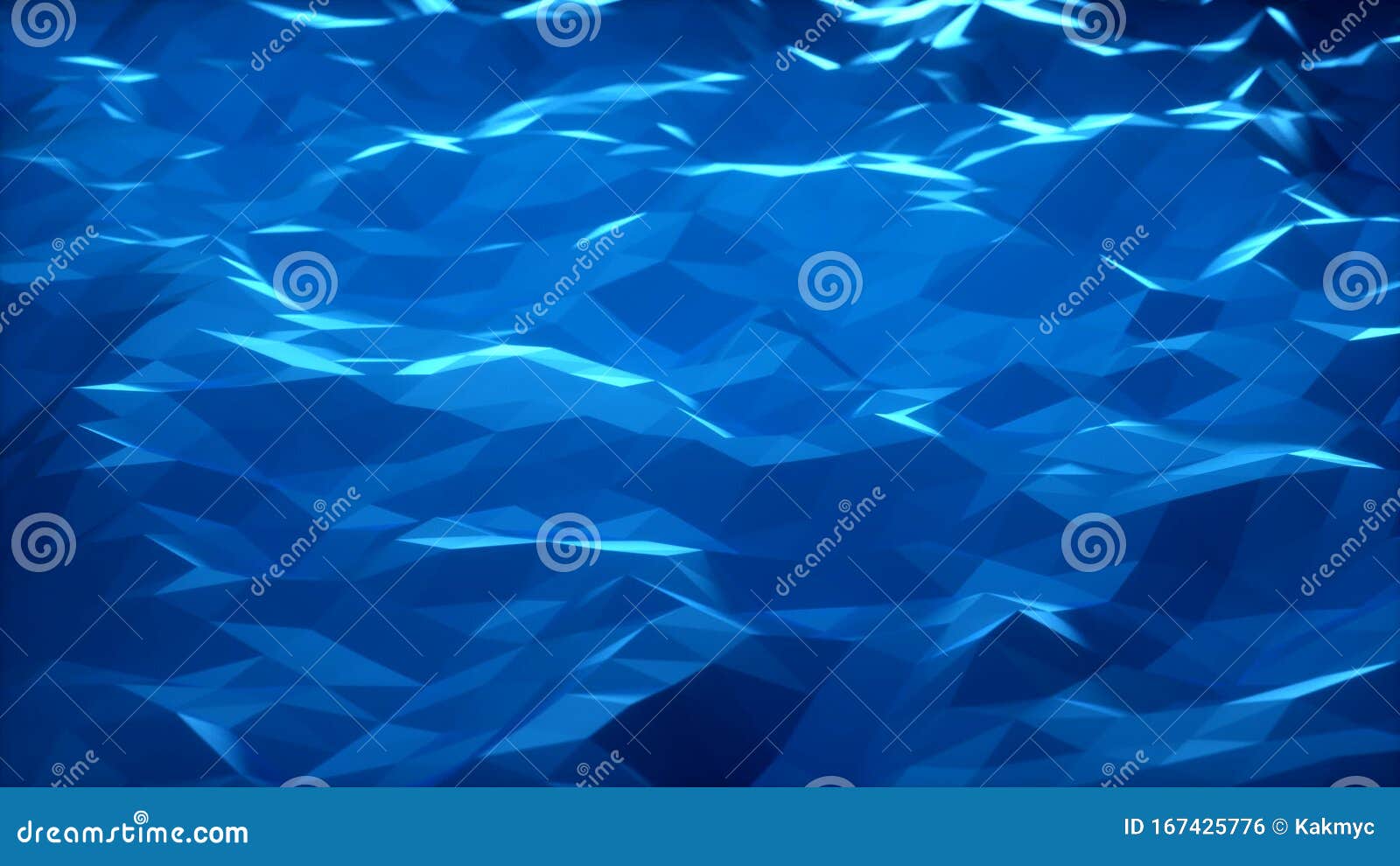 Polygons Waves Perfect Seamless Loop of Slowmotion Polygon Waves Stock ...