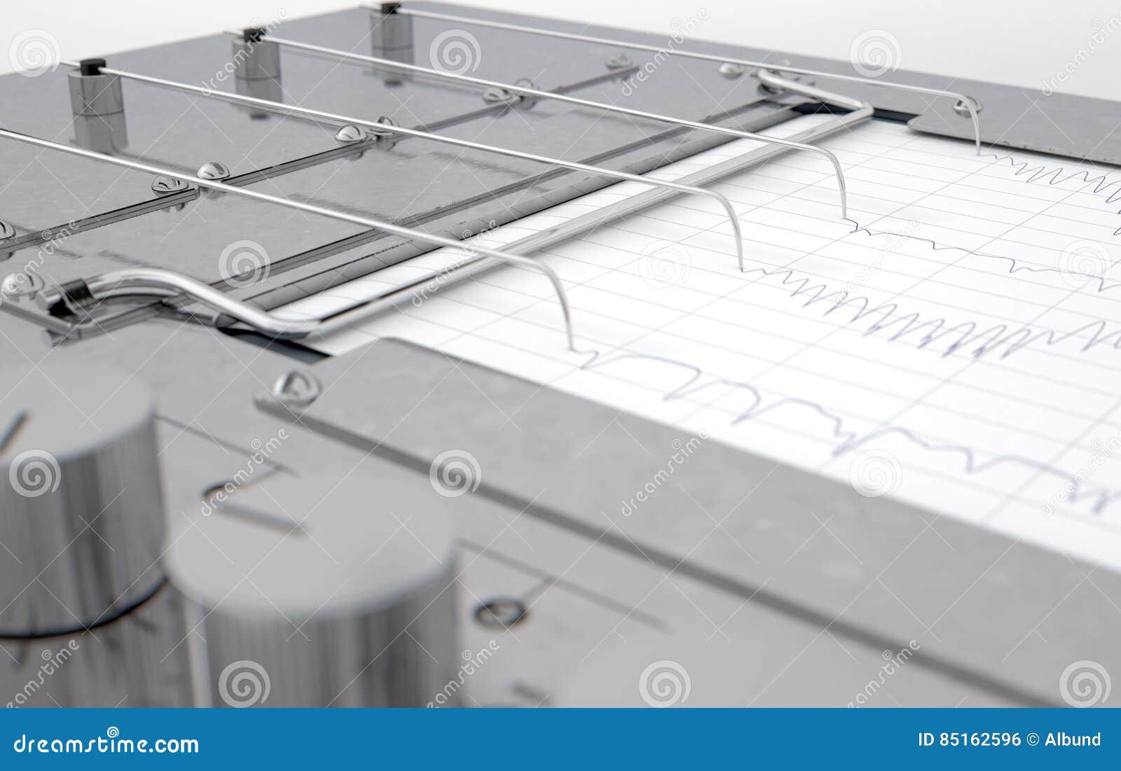 Polygraph Lie Detector Machine Stock Illustration - Illustration of ...