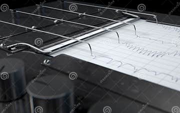 Polygraph Lie Detector Machine Stock Illustration - Illustration of ...