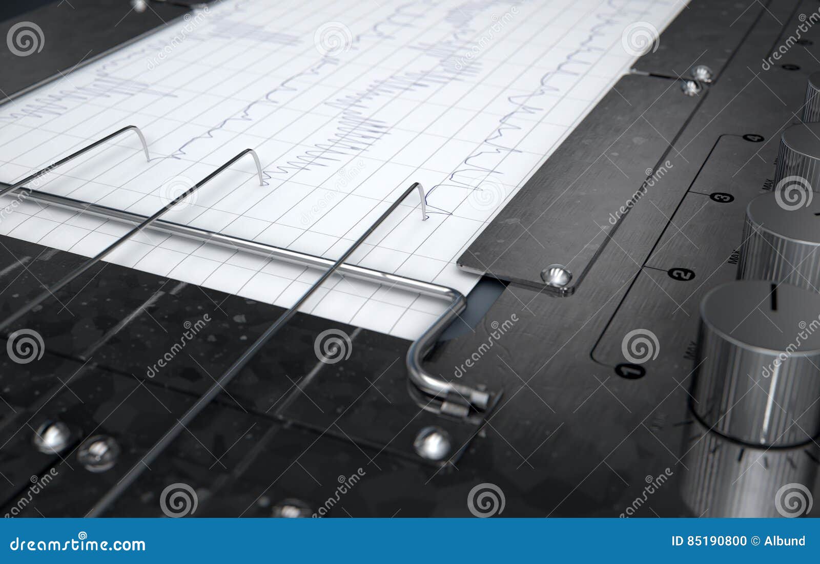 Polygraph Lie Detector Machine Stock Illustration - Illustration of ...