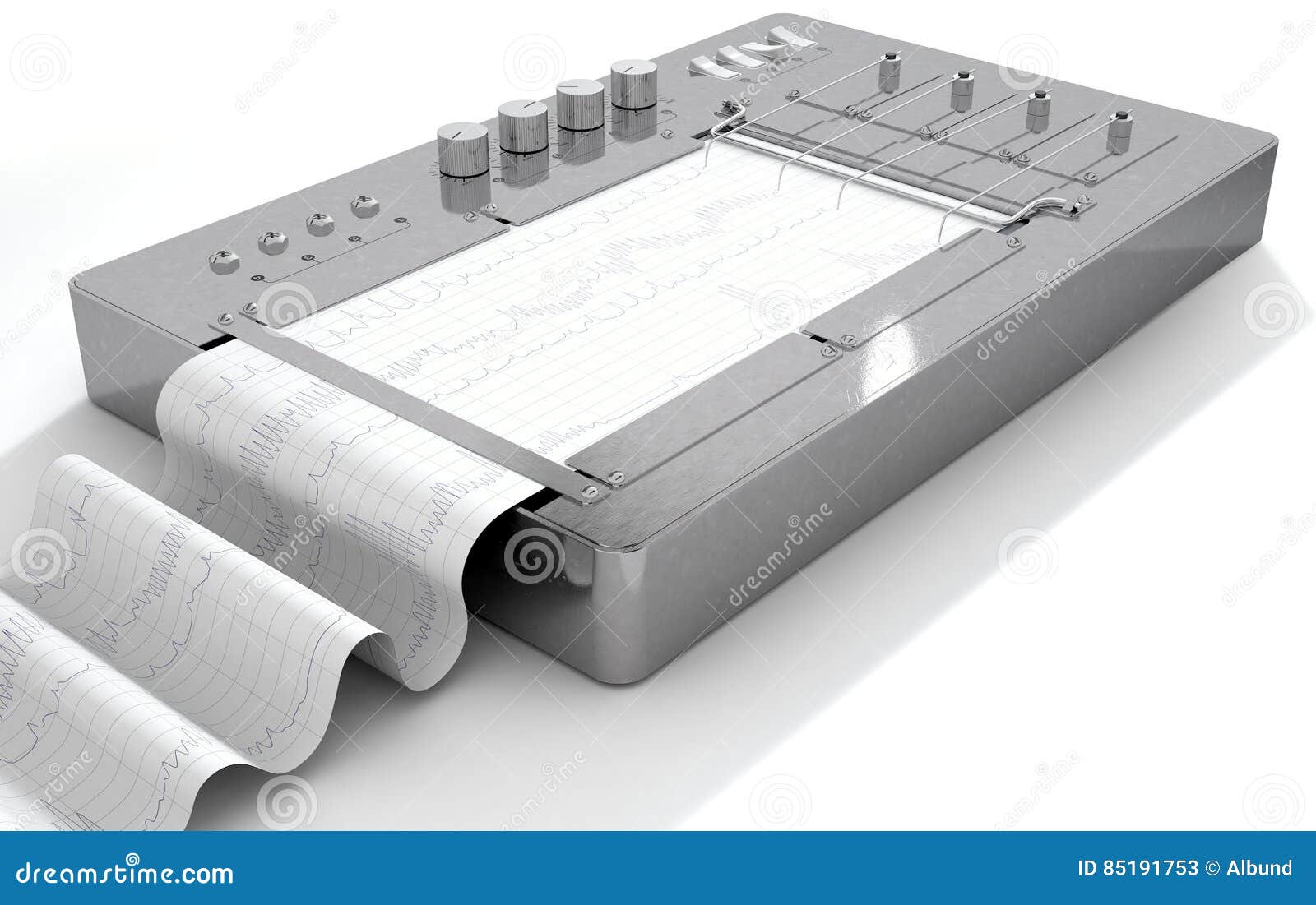 Polygraph Lie Detector Machine Stock Image | CartoonDealer.com #85165579