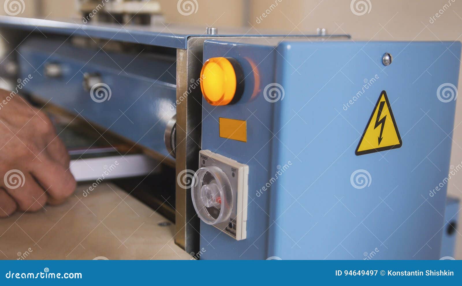 Polygraphic Process in a Modern Printing House - Work of Press Stock ...