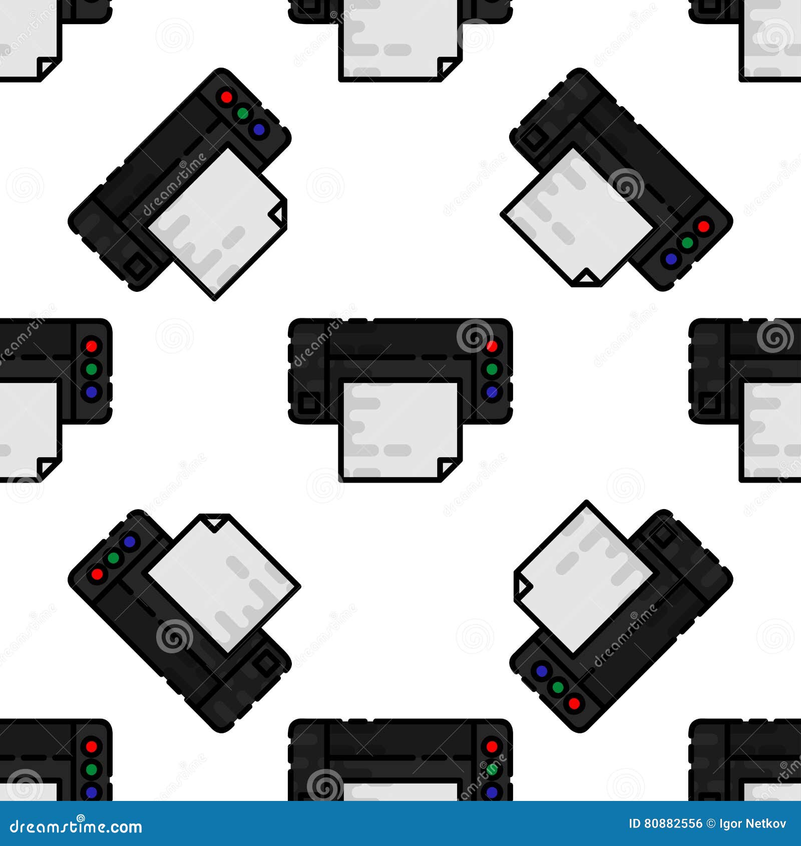 Polygraphy flat pattern stock vector. Illustration of design - 80882556