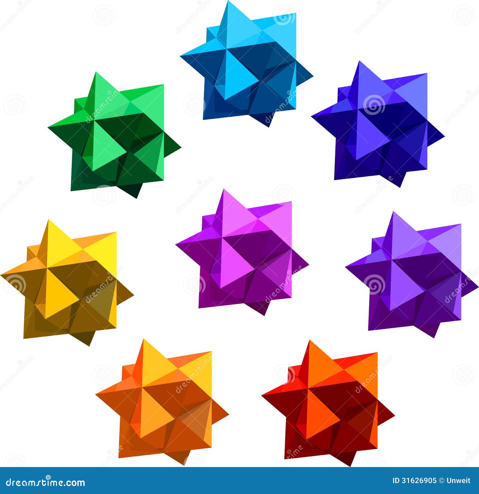 Polyhedral Figure Vector Illustration | CartoonDealer.com #31626905