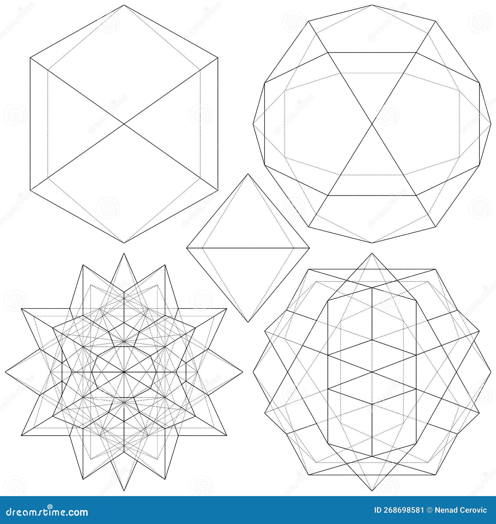 Polyhedron from the Simple To the Complicated Shape Vector ...