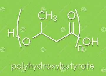 Polyhydroxybutyrate (PHB) Biodegradable Plastic, Chemical Structure ...