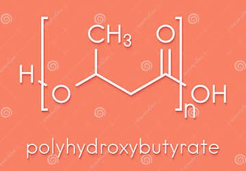 Polyhydroxybutyrate (PHB) Biodegradable Plastic, Chemical Structure ...